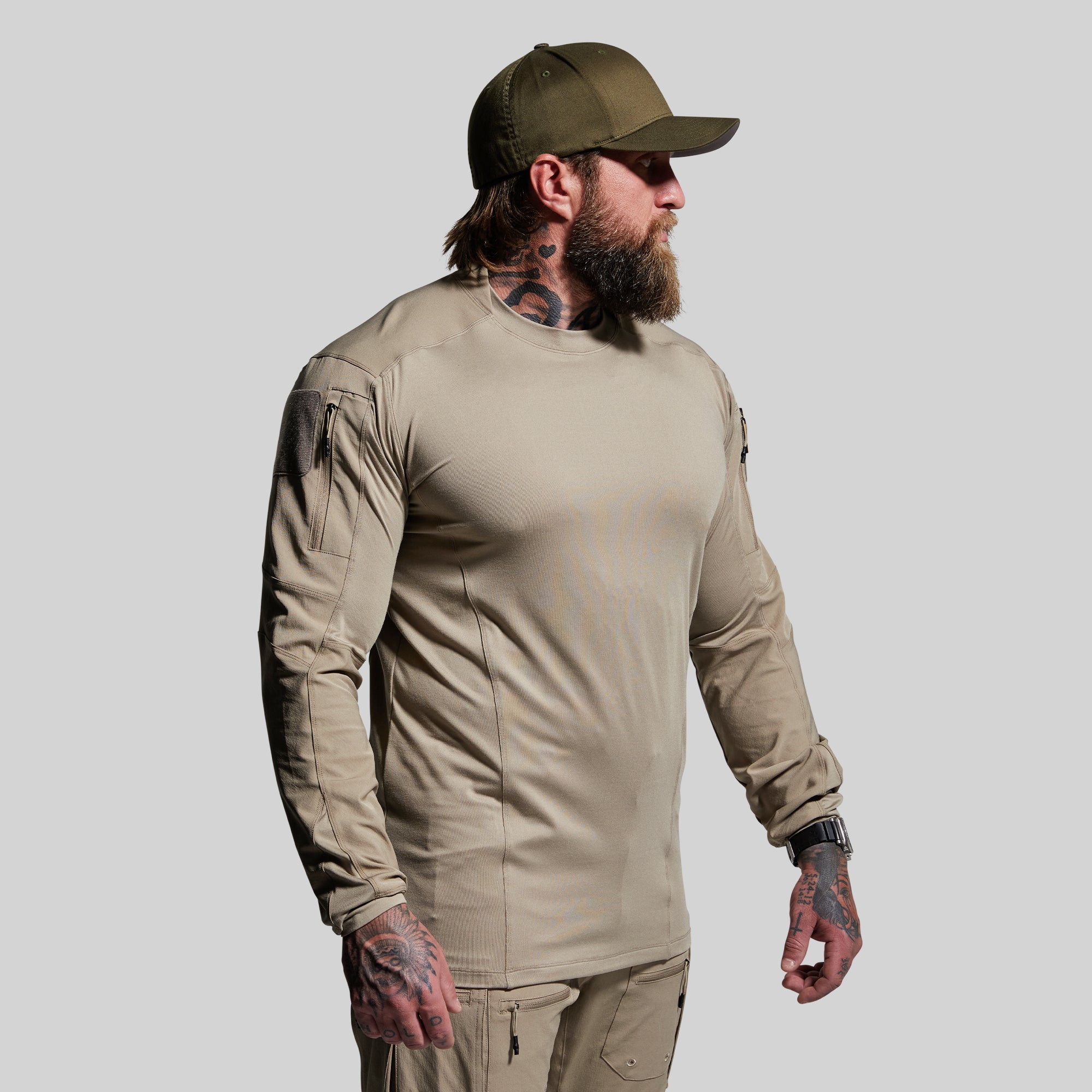 Long Sleeve Op Top (Desert Tan) – Born Primitive