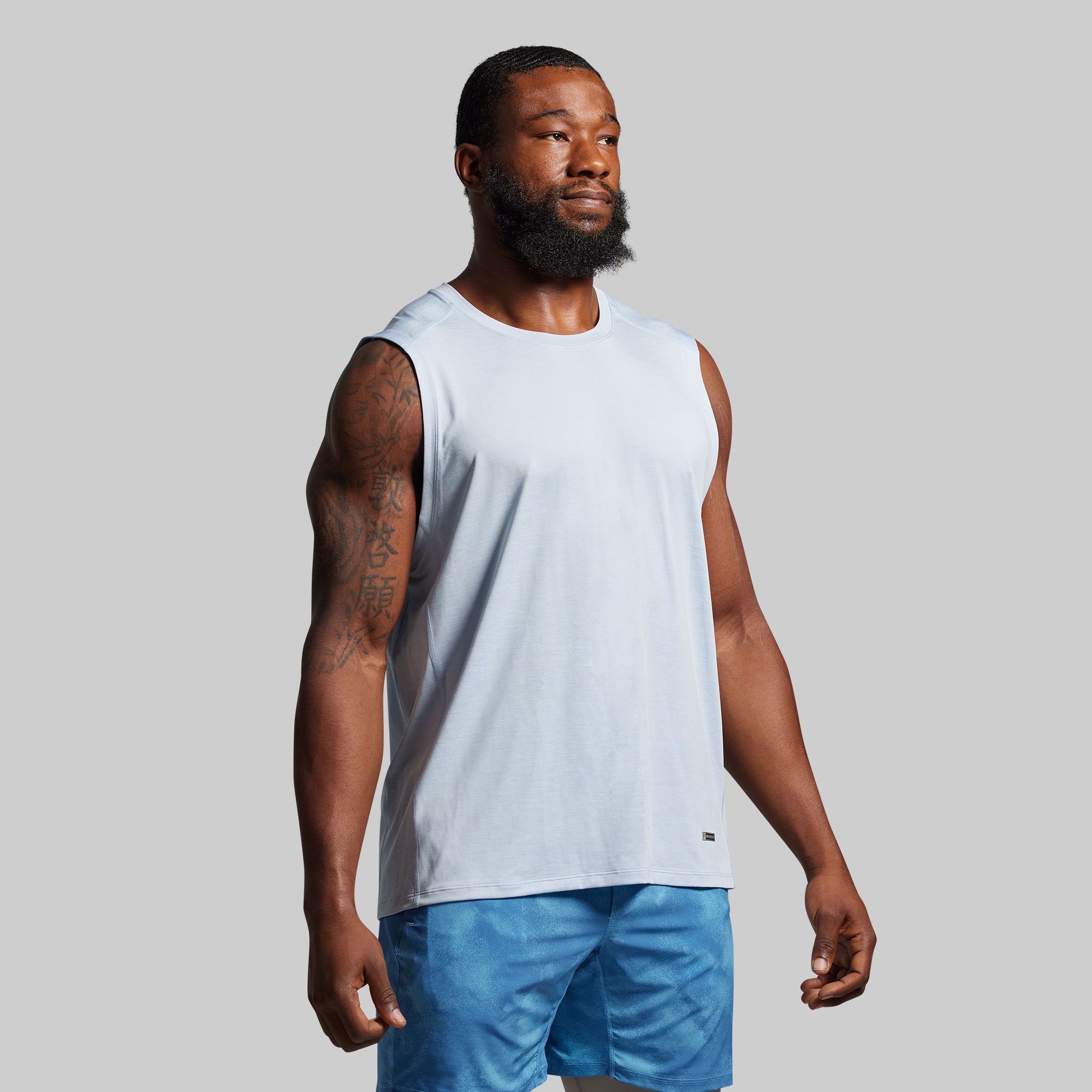 Training Muscle Tank (Chambray) – Born Primitive