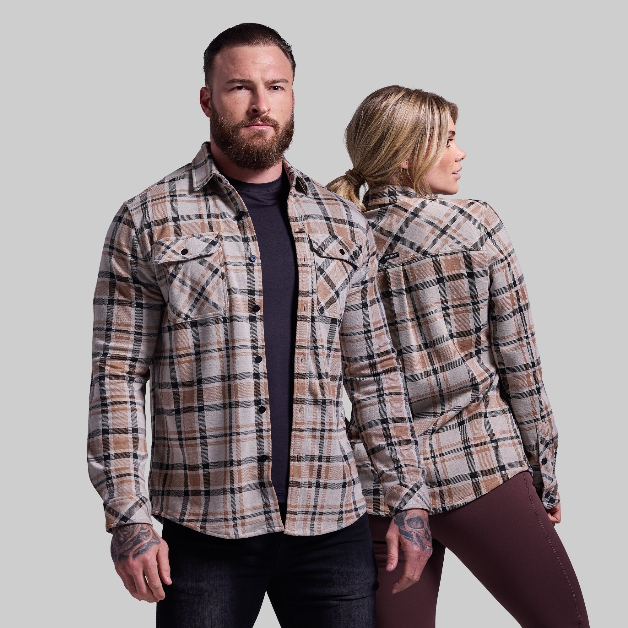 Woodsman Stretchy Flannel (Brushwood) – Born Primitive