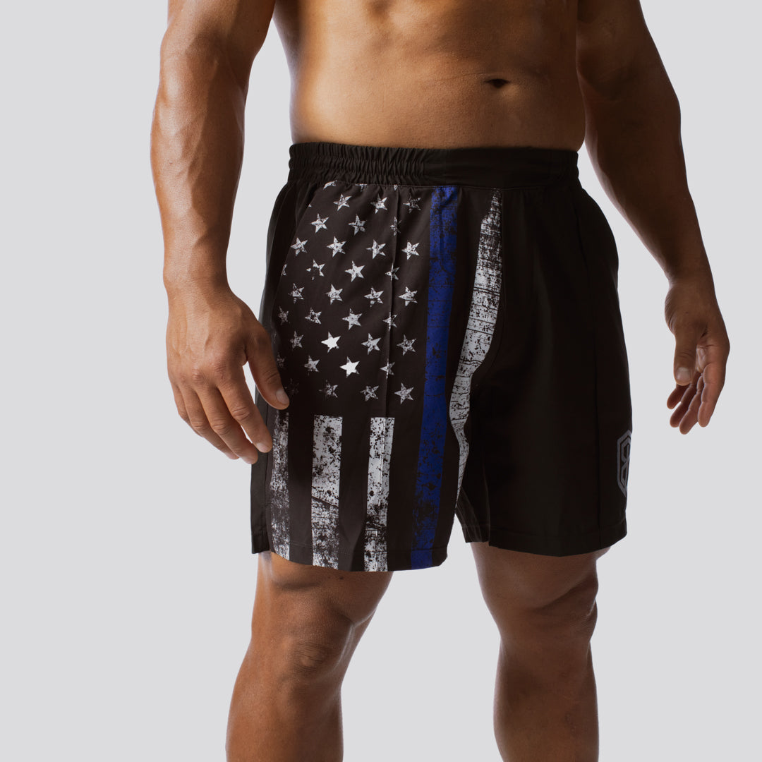 Training Shorts (Thin Blue Line & More) | Born Primitive
