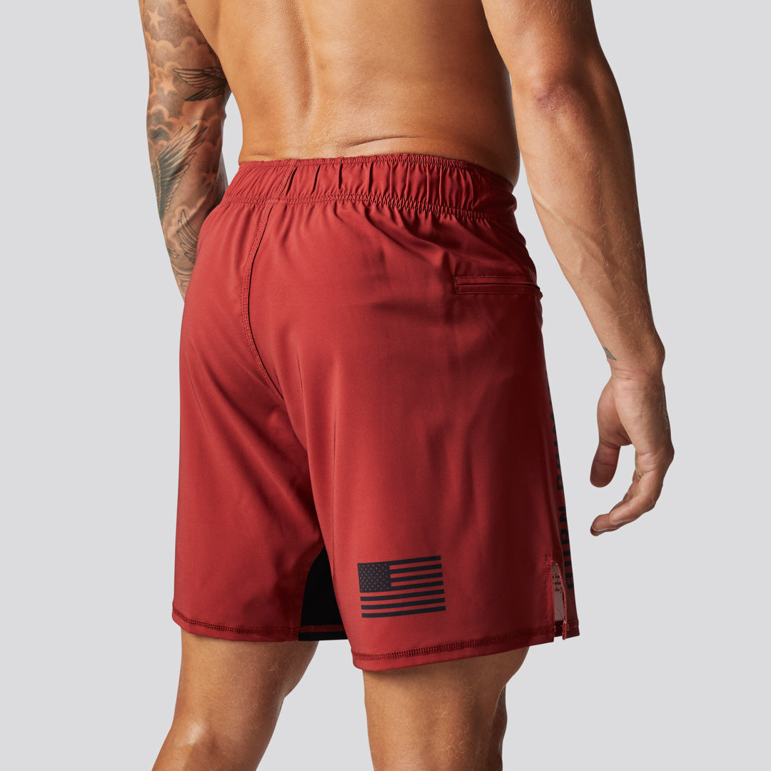 American Defender Short Velcro 3.0 (Crimson) – Born Primitive